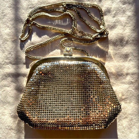 Whiting & Davis | Accessories | Vintage Gold Chainmail Coin Purse ...